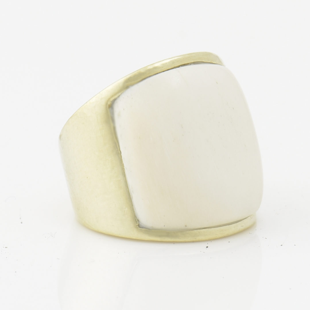 Large Square Stone Ring - Vaubel Designs