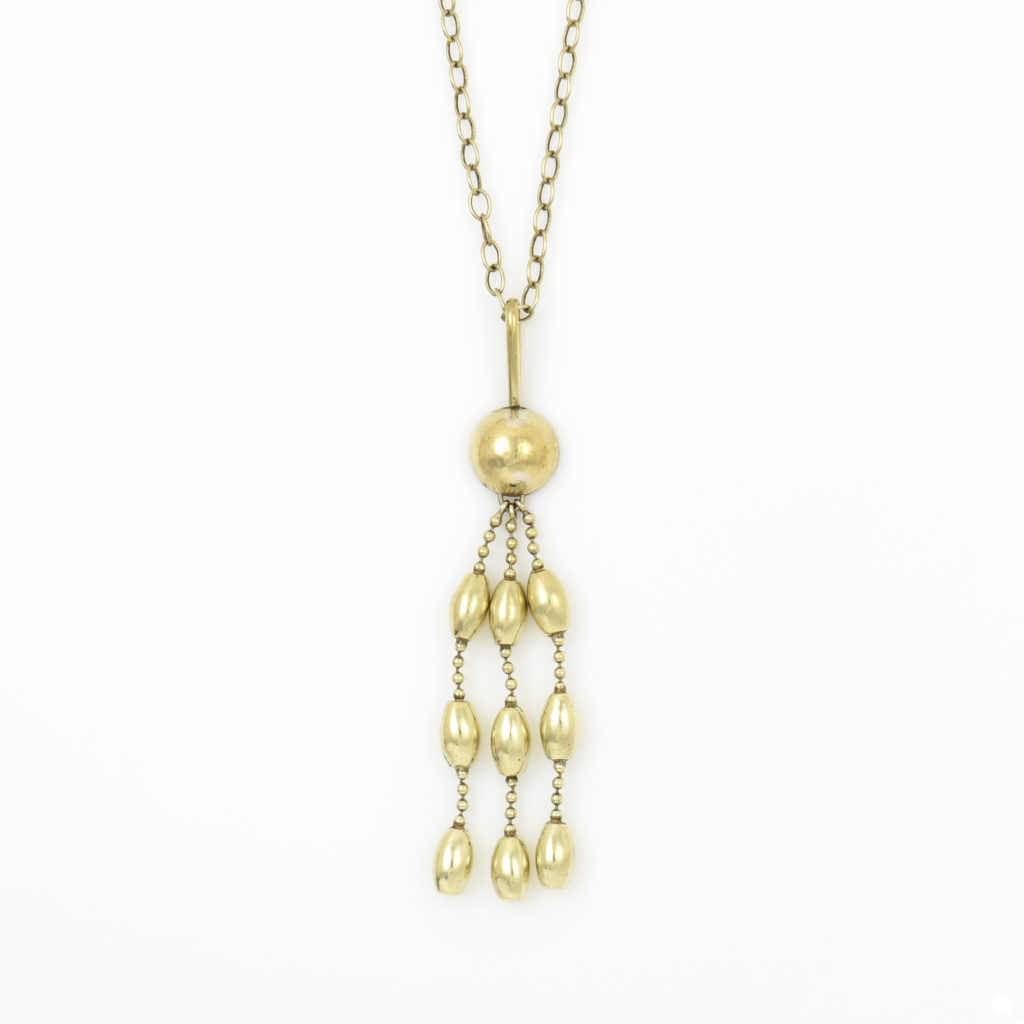 Triple Bead And Chain Drop - Vaubel Designs